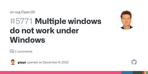 Multiple Windows Do Not Work Under Windows · Issue 5771 · Isl Org