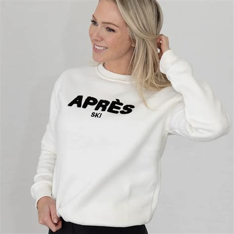 Après Actif Après Ski Crewneck White Forever Run Wild