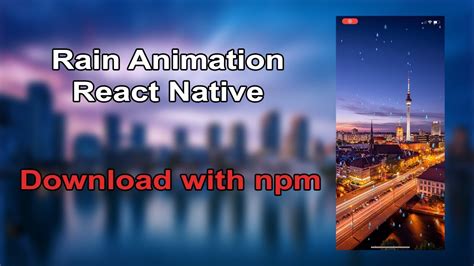 animación de lluvia en react native animación 1 youtube