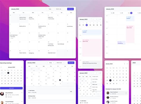 📆 Calendar Components By James For Tailwind Labs On Dribbble