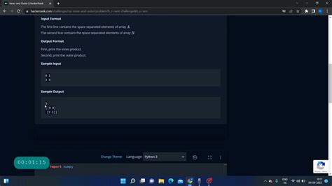 hackerrank inner and outer problem solution easy problems of python