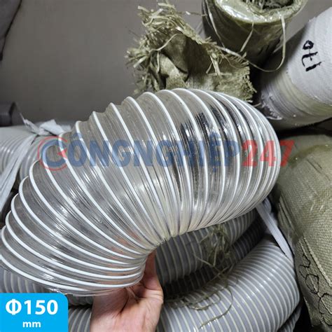 Ống Hút Bụi Lõi Thép Phi 150 Ống Hút Bụi Công Nghiệp