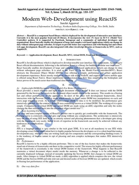 modern web development using reactjs download free pdf document object model model view