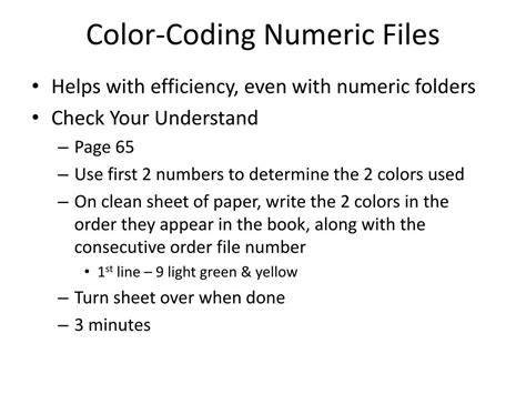 Ppt Numeric Filing Procedures Powerpoint Presentation Free Download