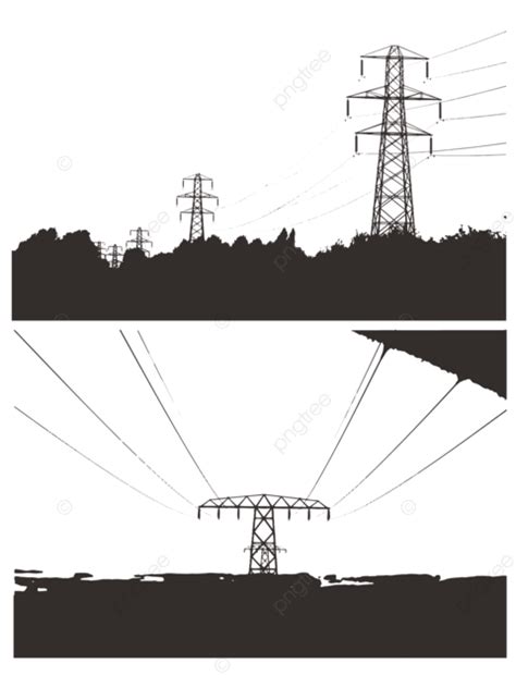 ナショナル グリッドの送電鉄塔の材料イラスト画像とpngフリー素材透過の無料ダウンロード Pngtree