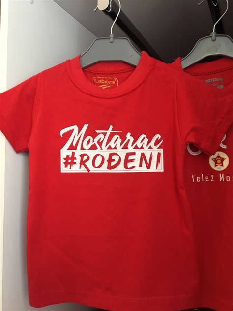 Dječija Majica Sa Natpisom Mostarac RoĐeni” Fk Velež Mostar