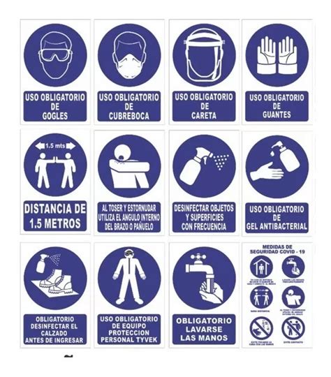 Senalamiento De Uso Cubrebocas Y Sanitizado 30x20 Mebuscar México