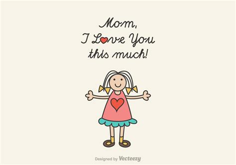 Free Mom I Love You Vector Illustration 129024 Vector Art At Vecteezy