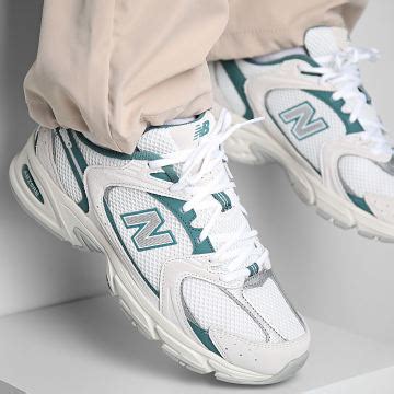 New Balance - 530 MR530QA Bianco Grigio Verde Sneakers - Ryses