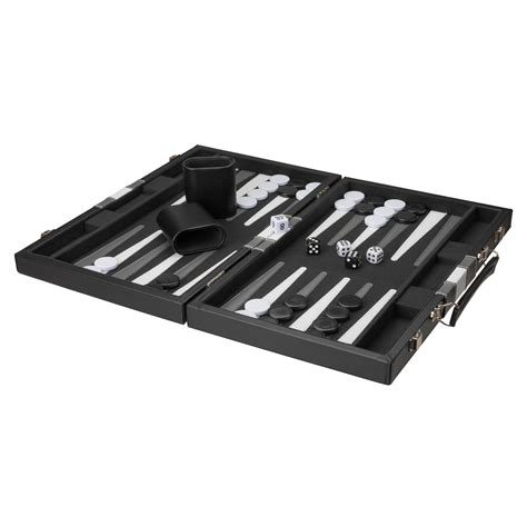 Backgammon Black 15 Felt Bd Eurekapuzzles