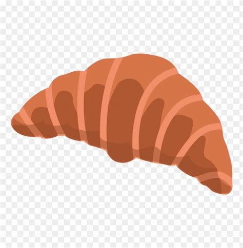 Illustrated Croissant With Sliced Layers Toppng