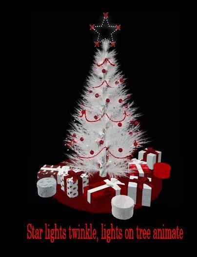 Second Life Marketplace Aa Country Red And White Cmas Tree