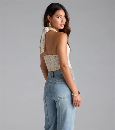 Halter Lace Tops And Windsor