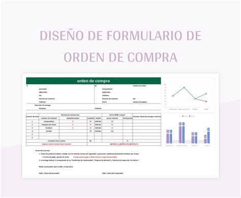 Plantilla De Excel Diseño De Formulario De Orden De Compra Y Hoja De