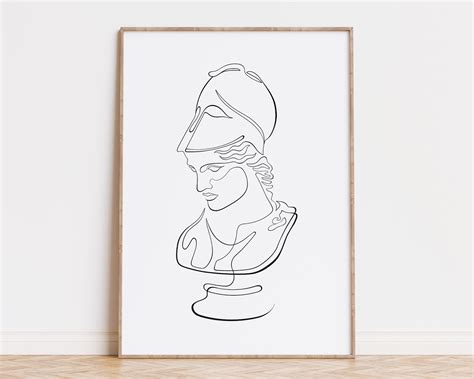 Single Line Drawing Female Figure Art For Women Minimalist Art One