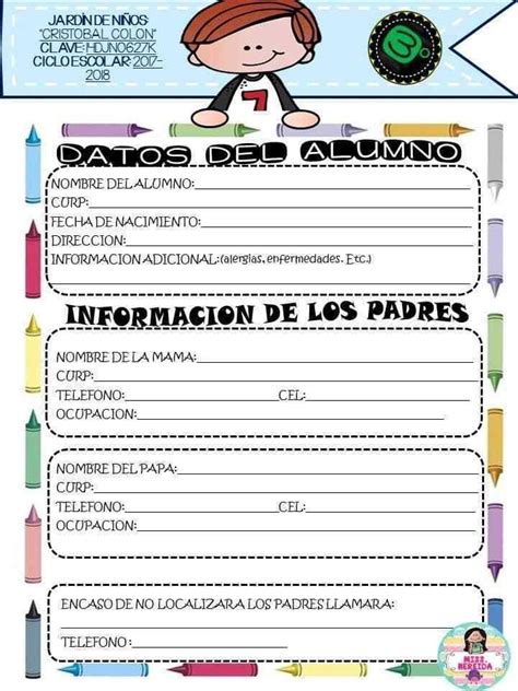 Formatos Variados Y Documentos Para El Curso 2019 2020