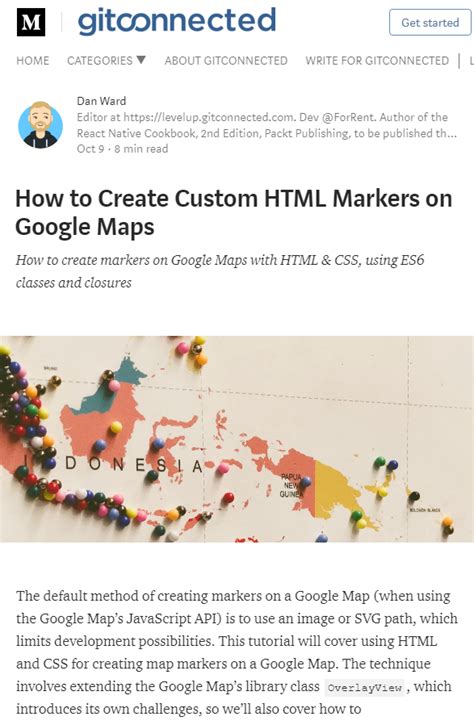 Dan Ward Talks About How To Create Markers On Google Maps With Html