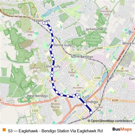 Bus 53 Schedule And Stops In Bendigo