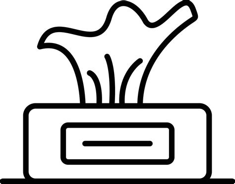 Tissue Box Outline Icon 9248463 Vector Art At Vecteezy