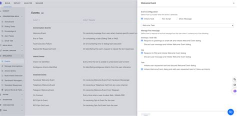 Welcome Task Settings The Fallback Task Does Not Work In My Task Settings XO Platform Kore