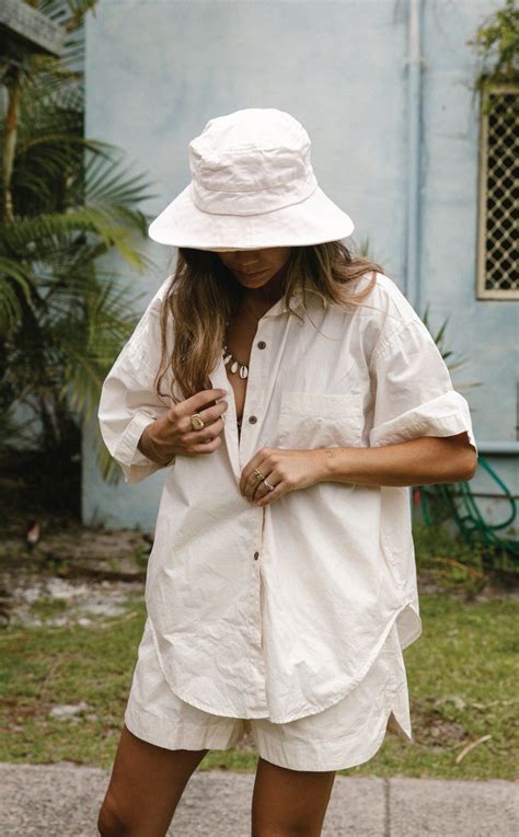 Jan Shirt Organic Cotton Macadamia Organic Plant Dyed