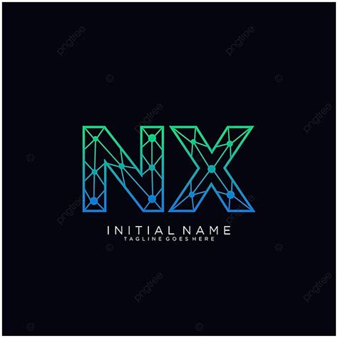Nx Carta Logo Icono Diseño Plantilla Elementos Ilustración Tipo Forma Vector PNG dibujos