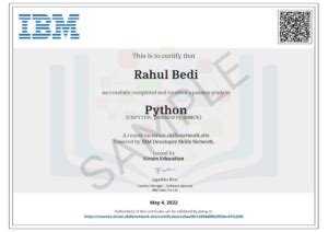 IBM Python Certification Course EtrainIndia