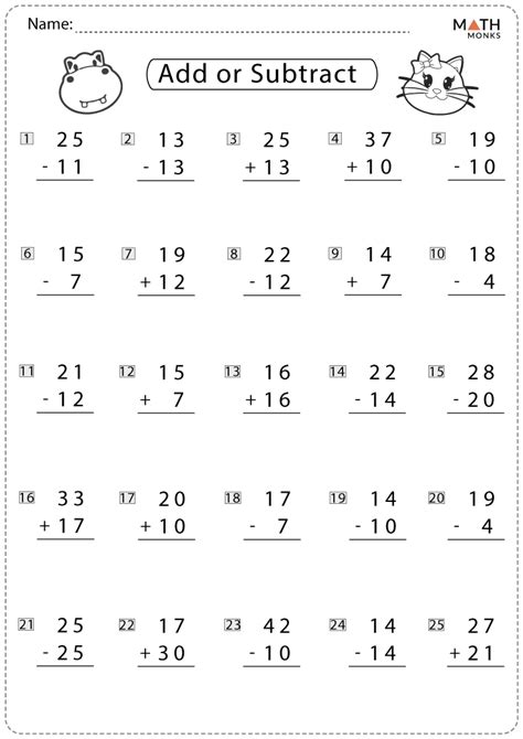 Free Printable Subtraction Worksheets For 2nd Grade FREE Printable Hub