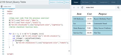 2110 Smart Jquery Table Rcodehs