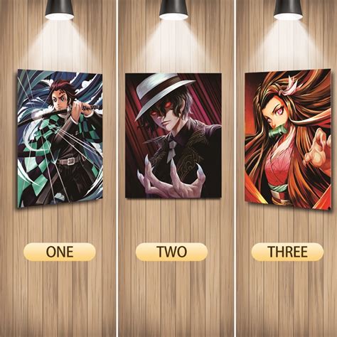 3d Lenticular Print Poster Demon Slayer Anime Nezuko Tanjirou