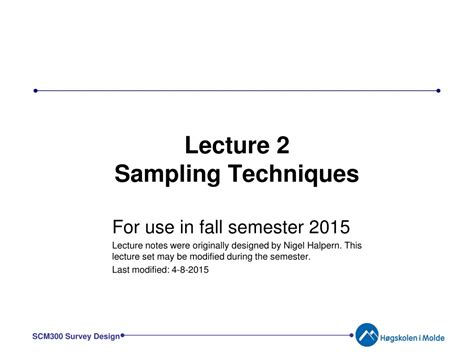 ppt lecture 2 sampling techniques powerpoint presentation free