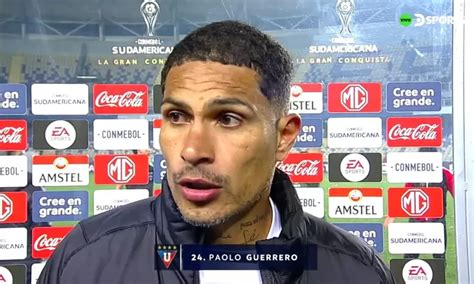 Paolo Guerrero se pronunció tras su debut con gol en LDU de Quito