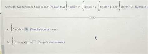 Solved Consider Two Functions F ﻿and G ﻿on 17 ﻿such That