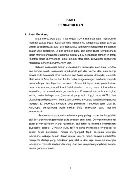 Kevin Arjun 04054821719128 Esotropia Divergence Insufficiency Pdf