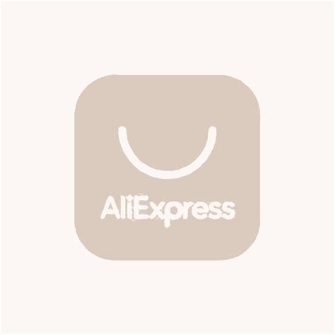 Beige Aliexpress Icon App Icon Design Widget Design App Icon