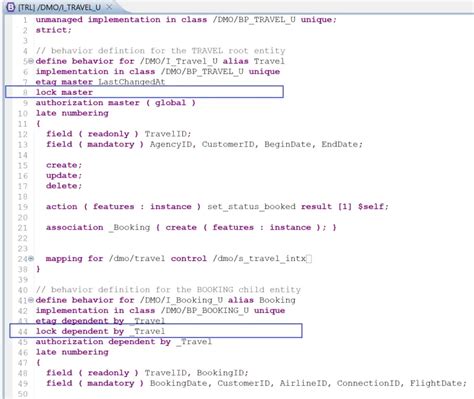 Abap Restful Application Programming 27 Concurrency Control Discovering Abap