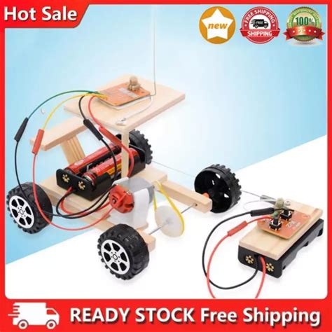 Diy Vehicle Toy Battery Powered Wooden Car Model Toy For Scientific Experiment £659 Picclick Uk