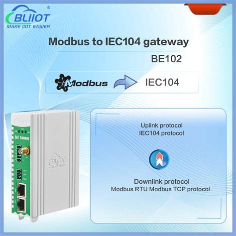 Bliiot New Version Be102 Modbus To Iec104 Gateway In Various Industrial