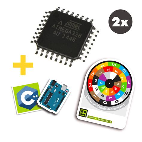 2 Microcontrolador Atmega328 328p Smd Atmega328p Au Shopee Brasil