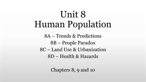 Human Population Trends Urbanization Health And Hazards