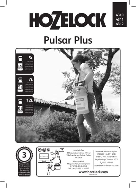 User Manual Hozelock 4310 English 56 Pages