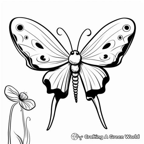 Luna Moth Coloring Pages Free And Printable