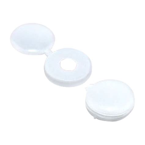 100 Pcs 053 Inch Plastic Hinged Screw Cover Caps Hole Diameter Screw