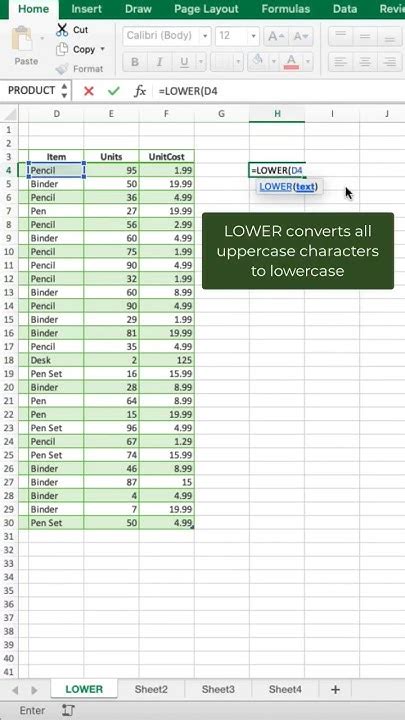 lower excel exceltutorial exceltips excelmagictrick youtube