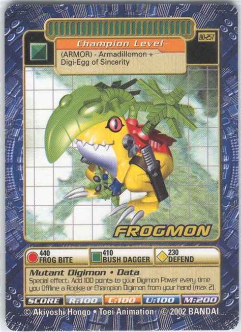 Card Frogmon Digimonwiki Fandom