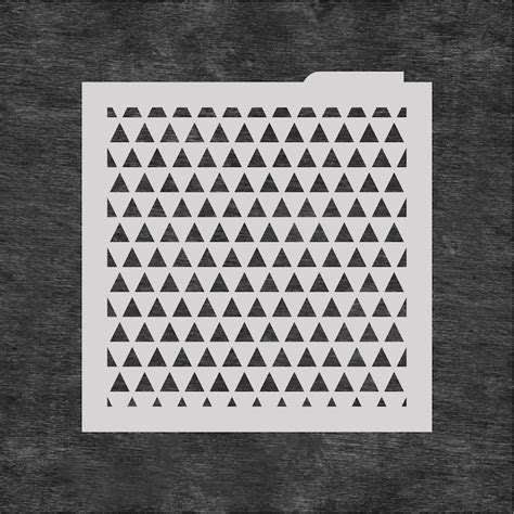 Triangle Stencil Etsy