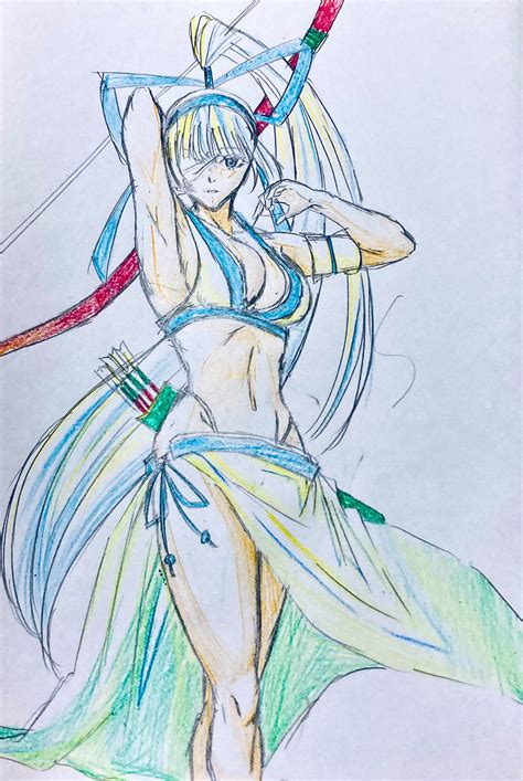 Rule 34 1girls Archery Arm Behind Head Armpits Big Breasts Bikini
