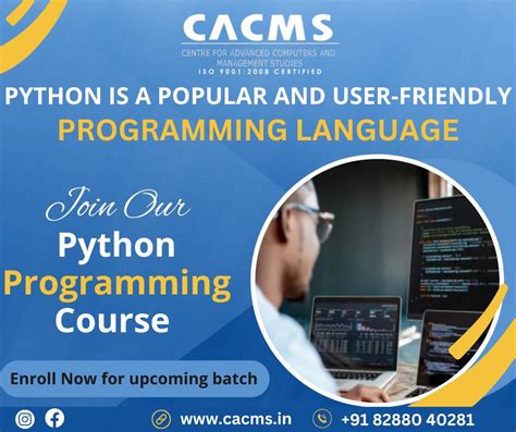 Cacms 🐍 Level Up Your Coding Skills With Python Join