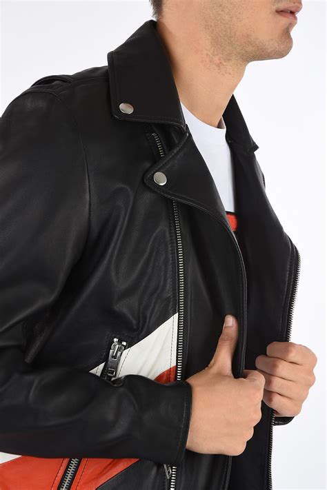 Diesel Giubbotto In Pelle L Solove Con Cappuccio Uomo Glamood Outlet