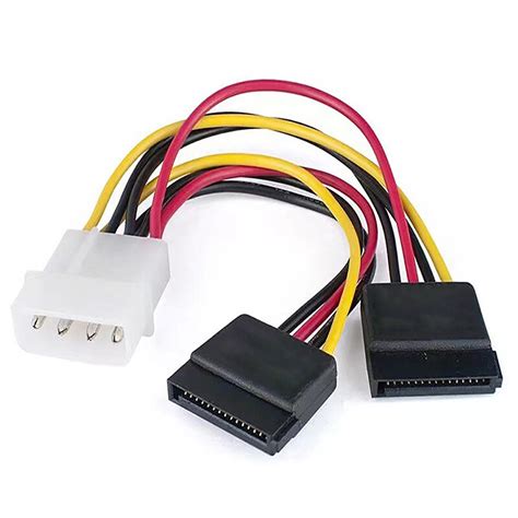 수 암 몰렉스 Sata 익스텐션 코드 Ide 몰렉스 4 핀 Sata 2 직렬 Hdd 전원 어댑터 케이블 하드 드라이브 커넥터